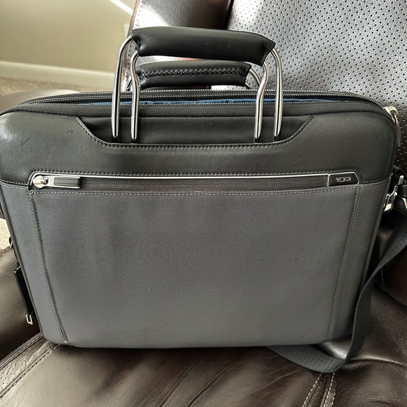 Tumi | Bags | Arriv Hannover Slim Briefcase Limited Edition Titanium ...